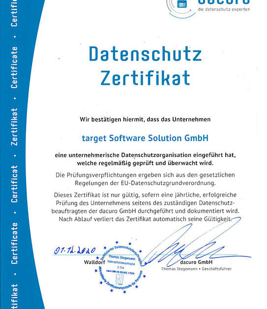 Audit der Datensicherheit bei target